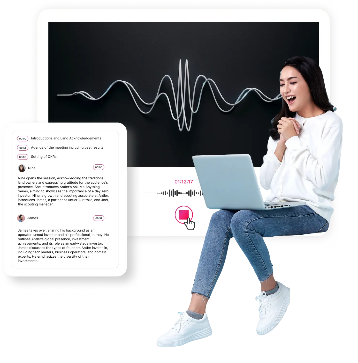 AI Audio Notetaker | ScreenApp